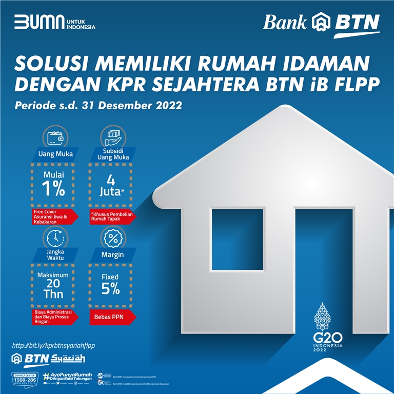Program KPR Sejahtera BTN iB-FLPP