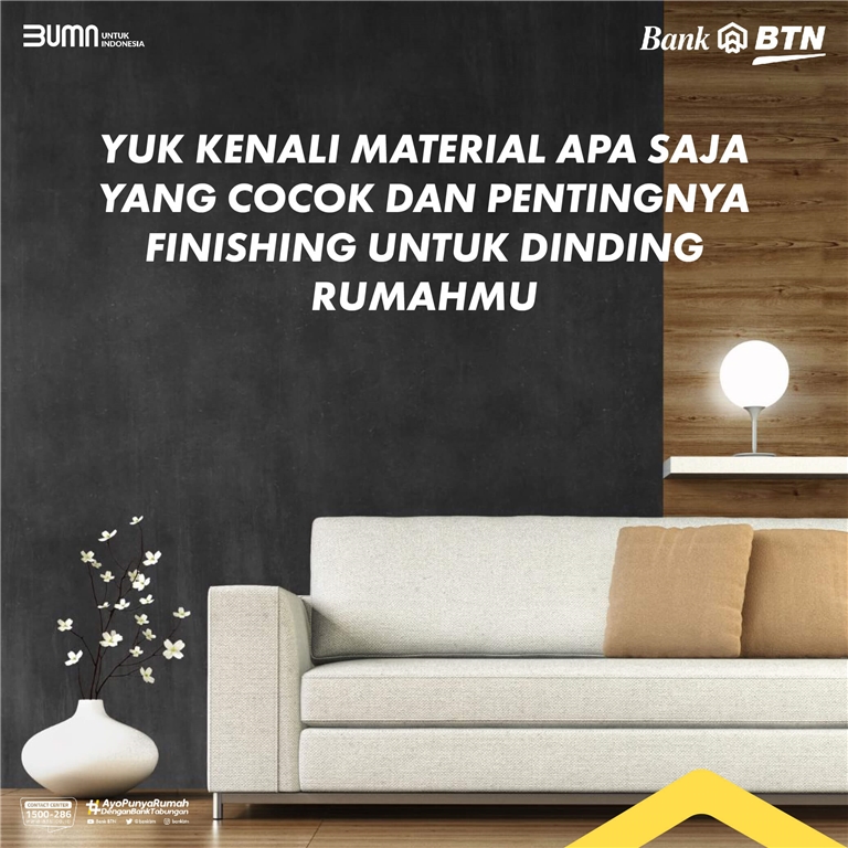 Kenali Material yang Cocok & Pentingnya Finishing Dinding Rumah