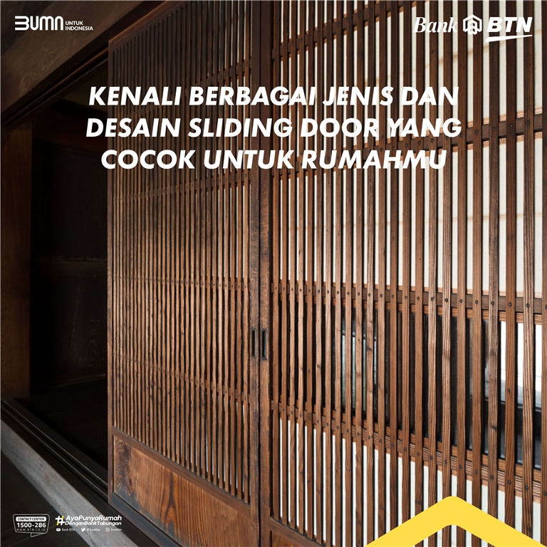 Kenali Berbagai Desain Pintu Sliding yang Cocok Untuk Rumahmu