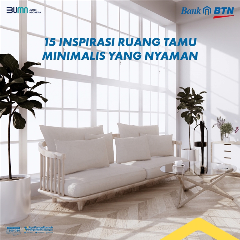 15 Inspirasi Ruang Tamu Minimalis yang Nyaman