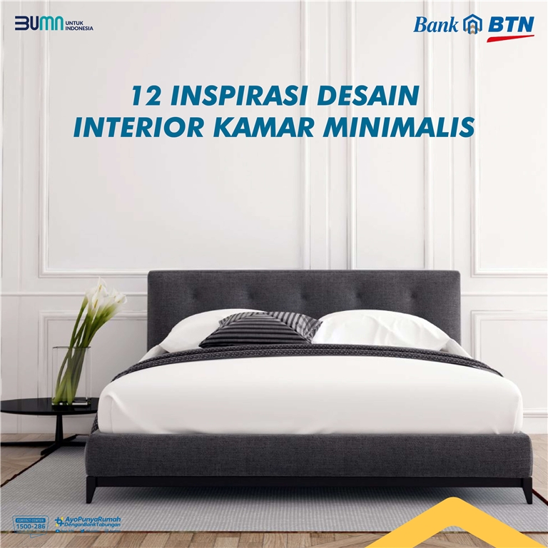 12 Inspirasi Desain Interior Kamar Tidur Minimalis