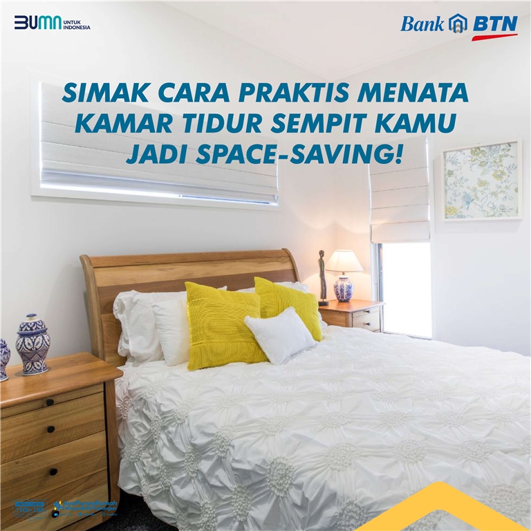 Simak Cara Praktis Menata Kamar Tidur Sempit Jadi Space-saving!
