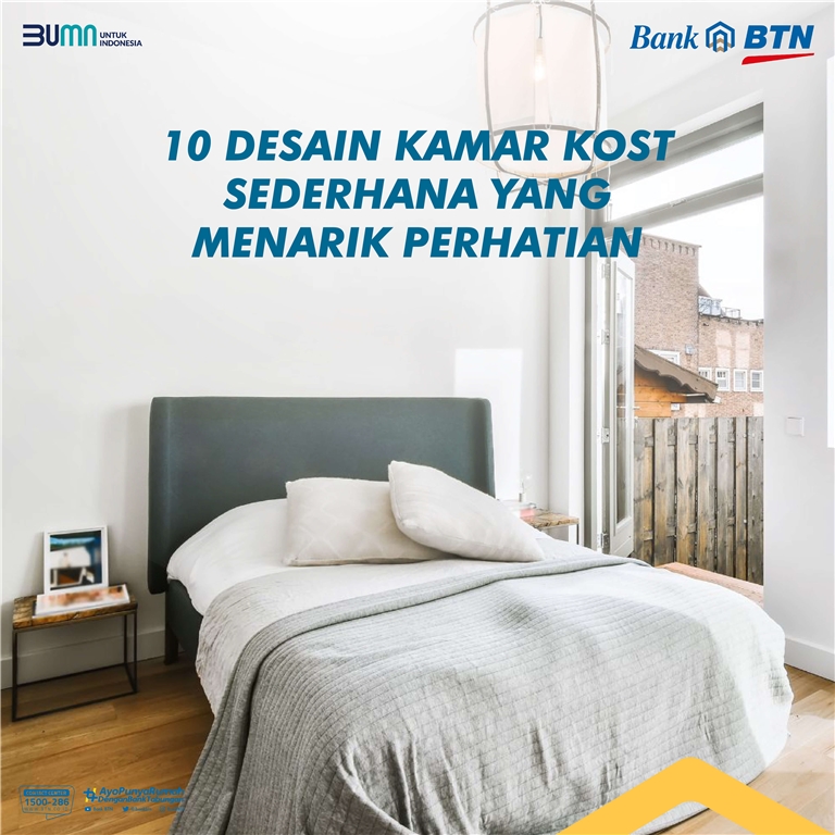 10 Desain Kamar Kost Sederhana yang Menarik Perhatian