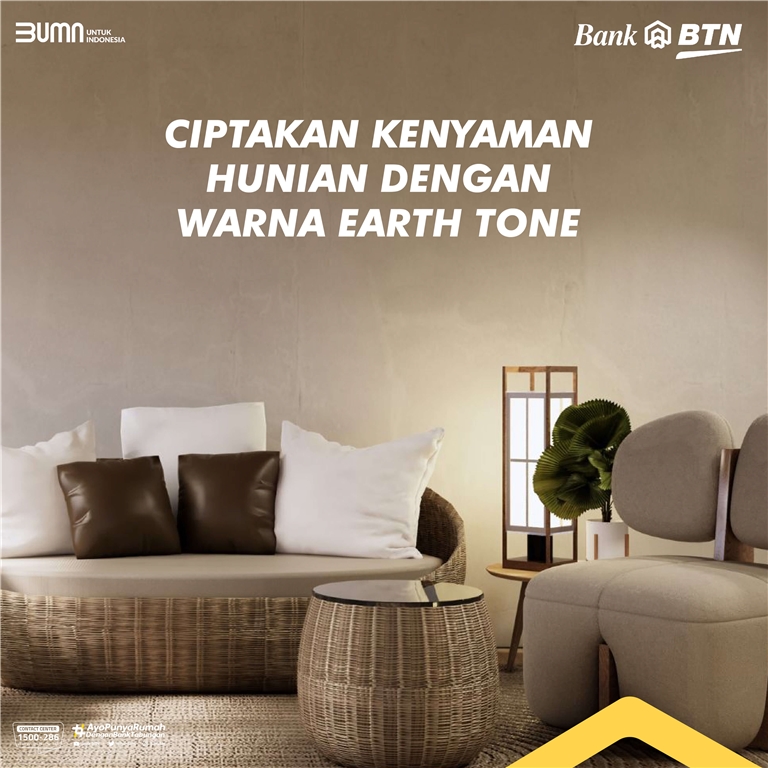 Ciptakan Kenyaman Hunian dengan Warna Earth Tone