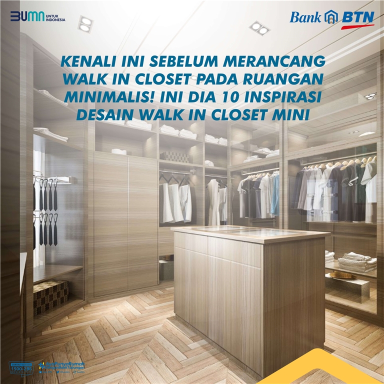 Ini Dia 10 Inspirasi Desain Walk In Closet Mini!