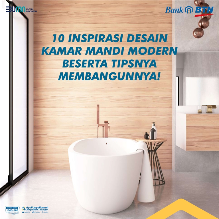 10 Inspirasi Desain Kamar Mandi Modern Beserta Tipsnya Membangunnya!