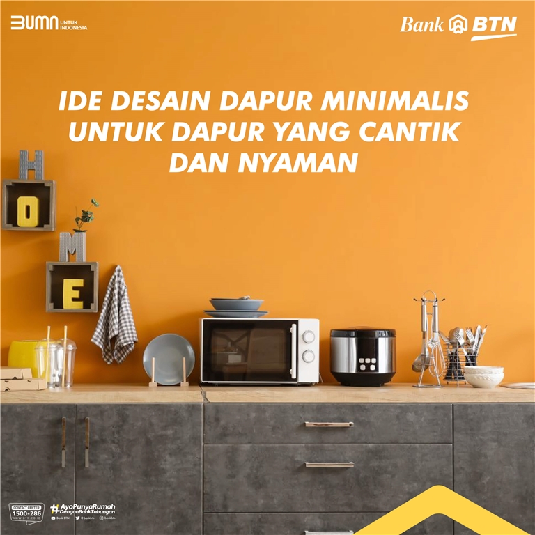 Ide Desain Dapur Minimalis untuk Dapur yang Cantik dan Nyaman
