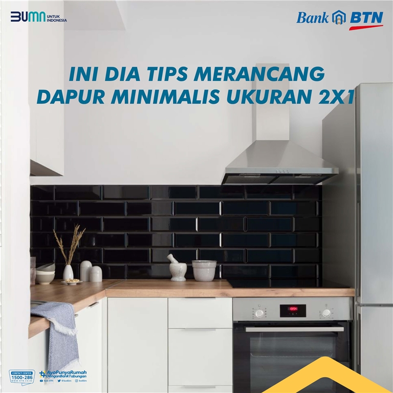 Ini Dia Tips Merancang Dapur Minimalis Ukuran 2x1