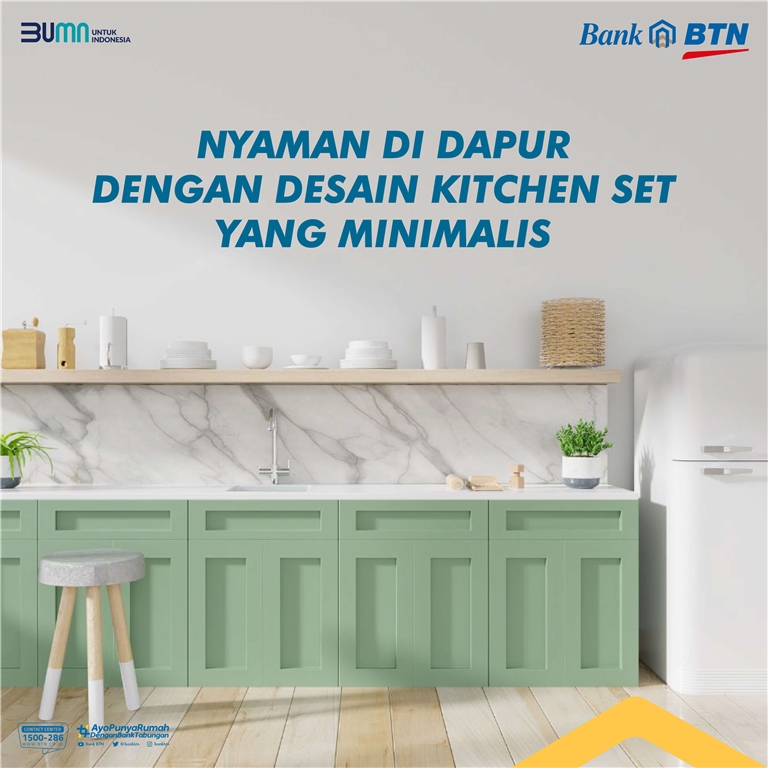 Nyaman di Dapur dengan Desain Kitchen Set Minimalis