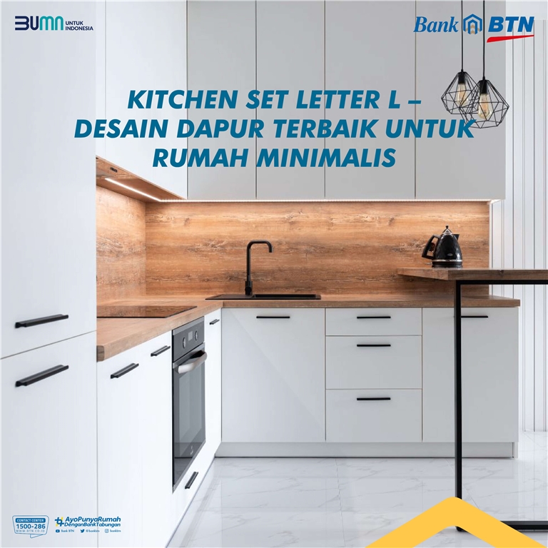 Kitchen Set Letter L - Desain Dapur untuk Rumah Minimalis