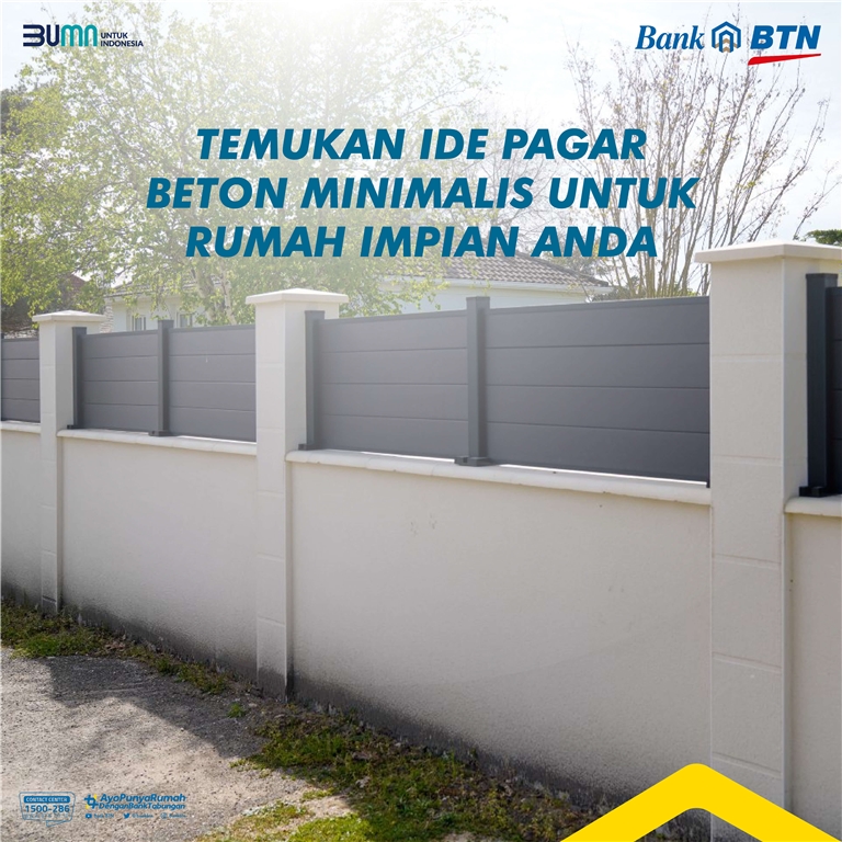 Temukan Ide Pagar Beton Minimalis untuk Rumah Impian Kamu