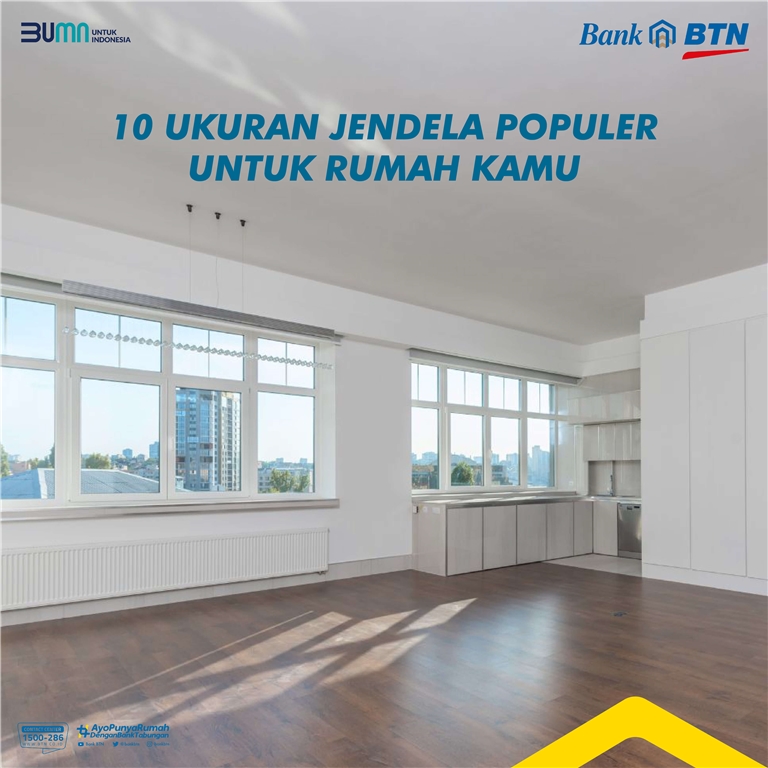 Simak Ukuran Jendela Populer untuk Rumah Kamu