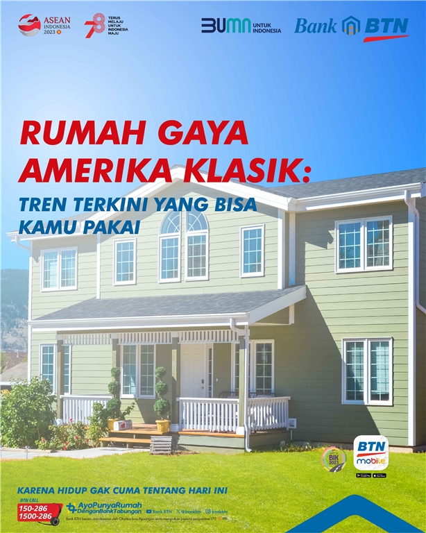 Rumah Gaya Amerika Klasik: Tren Terkini yang Bisa Kamu Pakai