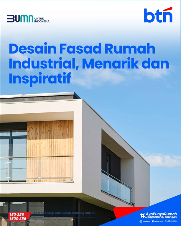 Desain Fasad Rumah Industrial, Menarik dan Inspiratif