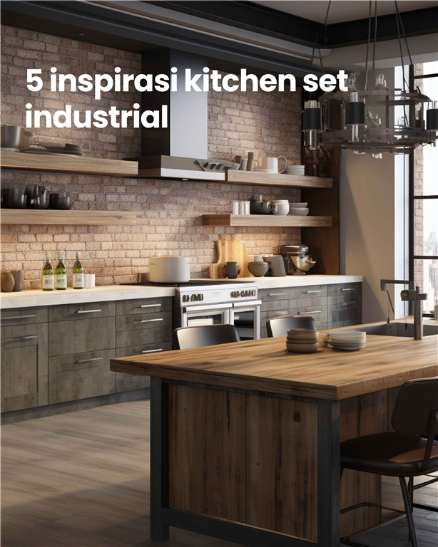 5 Desain Kitchen Set Industrial untuk Inspirasimu